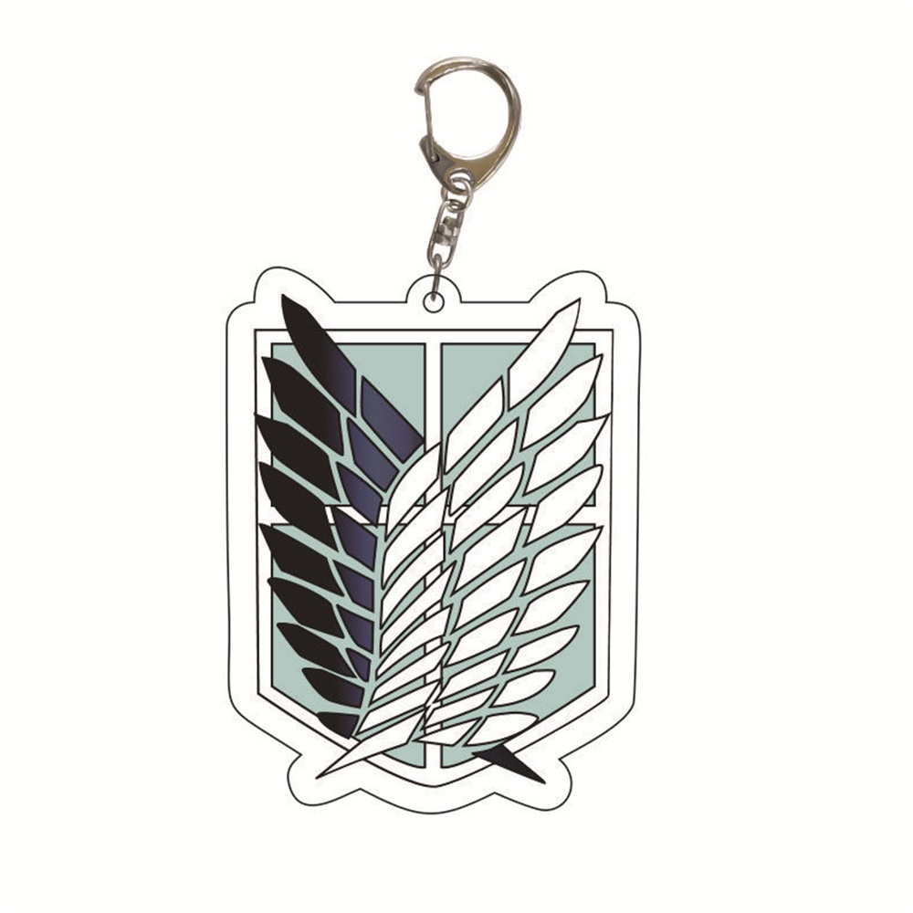 Anime Attack on Titan Levi Ackerman Eren Jaeger Key Chain Pendant ...