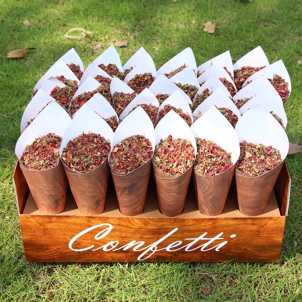 Kraft Paper Wedding Confetti Cones Holder Support For Wedding Cones ...