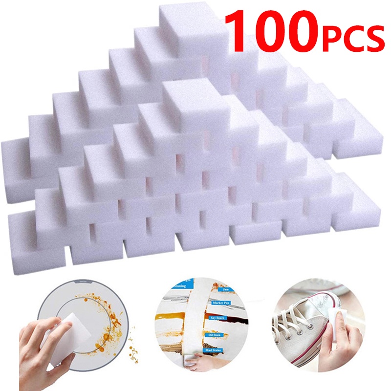 Kit 10/20/50/100pcs Loofah Magic Sponge Eraser Rubber Sponge Bushing ...