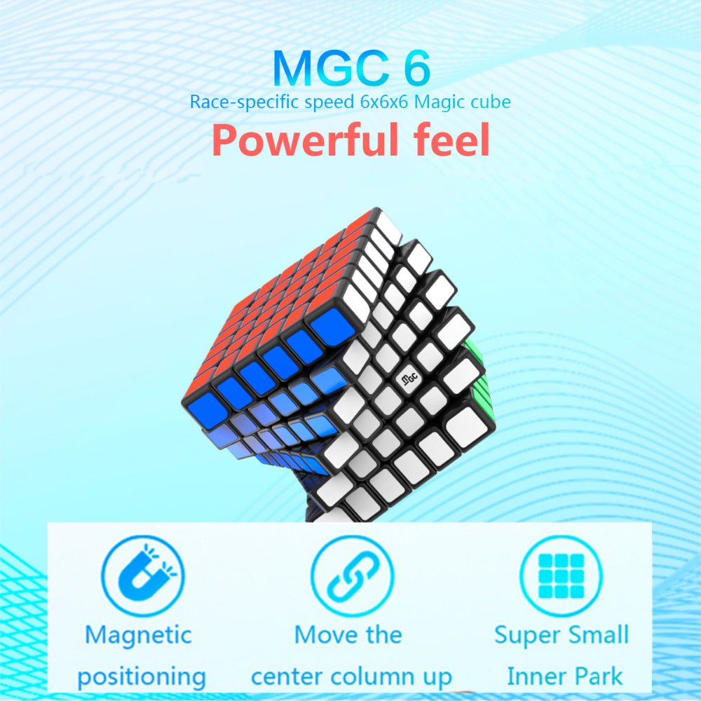 YJ MGC 6x6 M Magic Cube Puzzle Magnetic Cube YongJun MGC 6x6x6 Professional Specail Educational ...