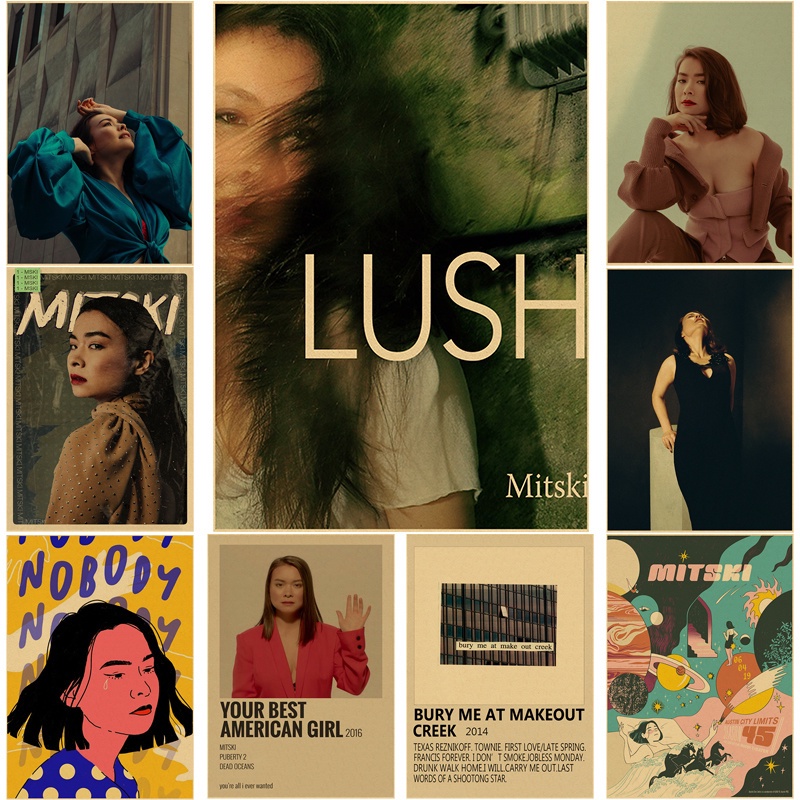 Hip Hop Singer Mitski Vintage Poster Lush Bury Me At Makeout Creek ...