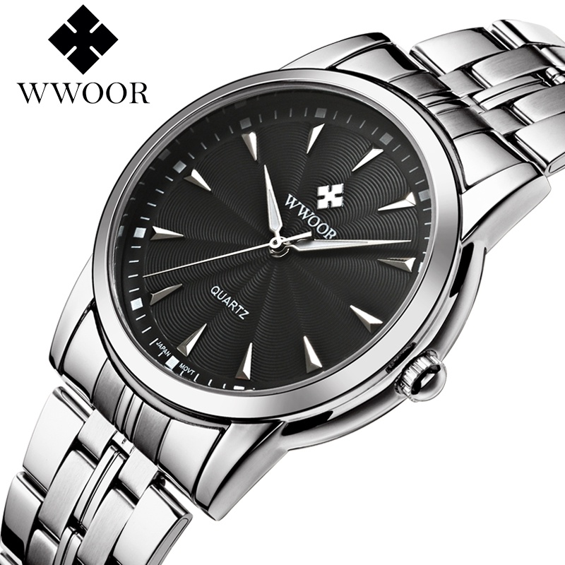Wwoor Mens Watches Top Brand Luxury 30m Waterproof Dial Business Quartz ...