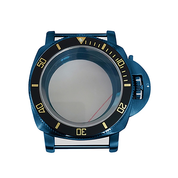 42MM PVD Electroplated Blue Watch Case Fine Steel Case Aluminum Bezel ...