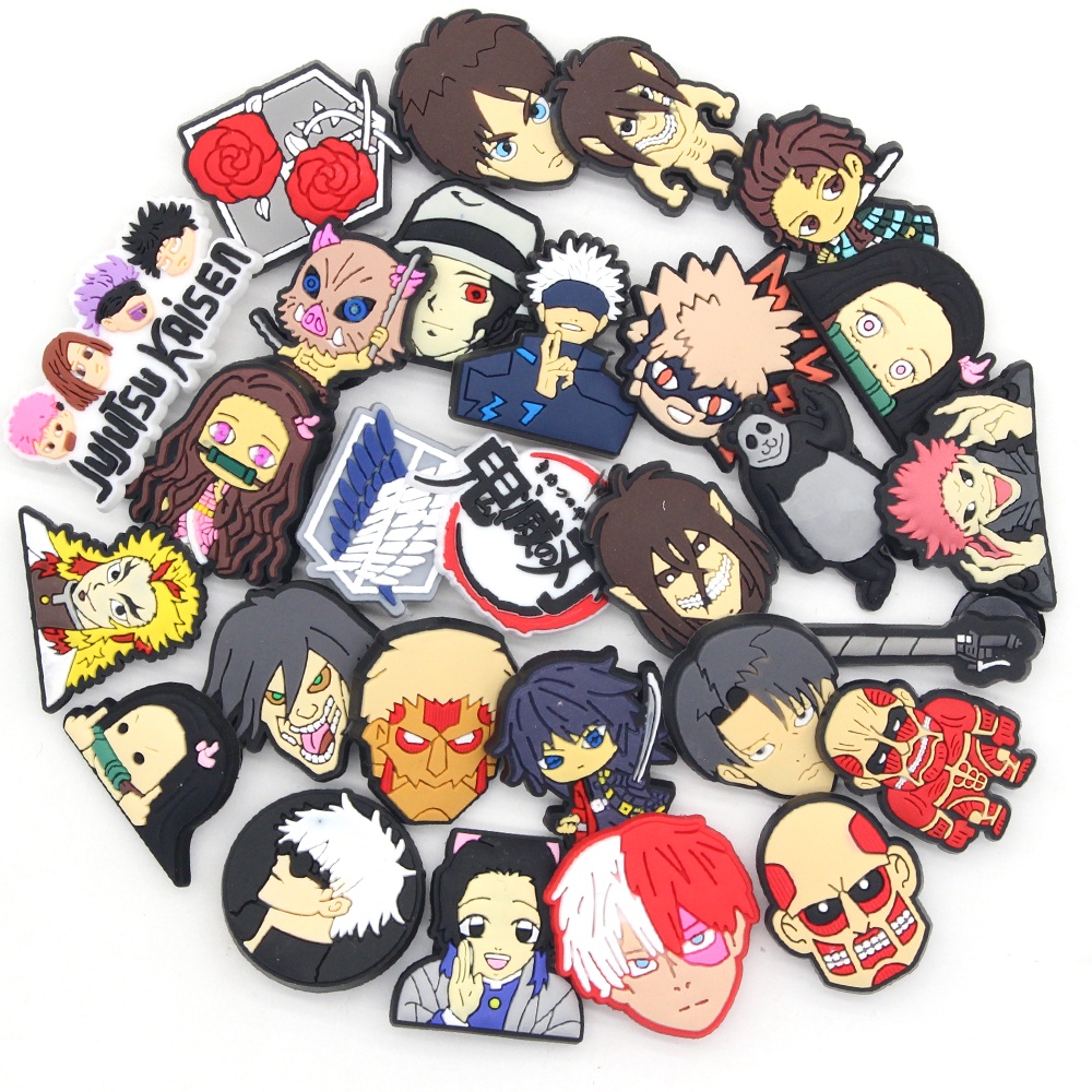 Japan Anime 1pcs DIY shoe charms novelty Cartoon character PVC ...