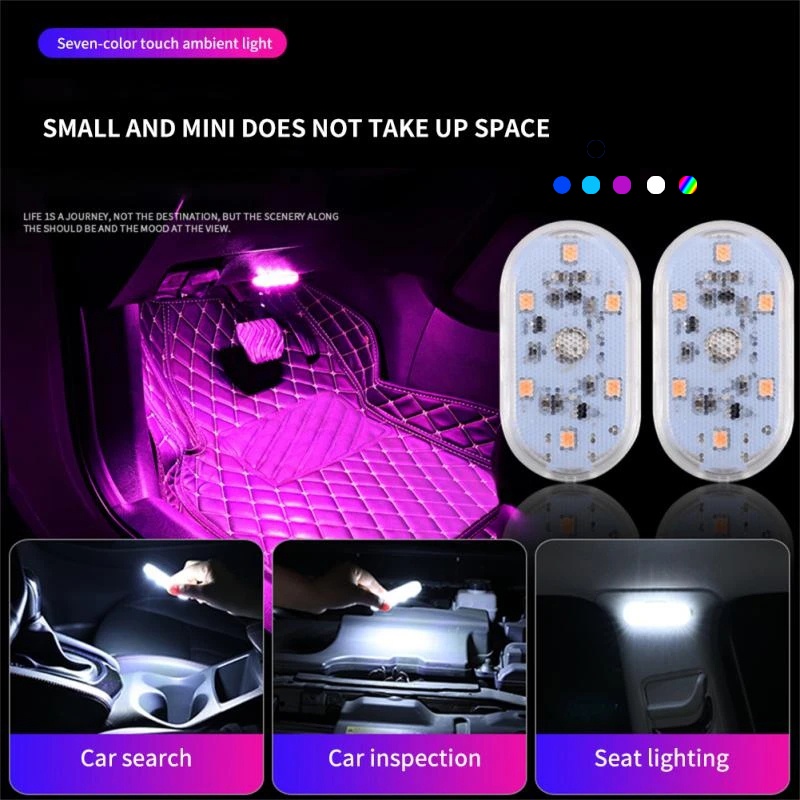 5v led lighting in the car Touch sensor Finger lamp Reading led lamp ...