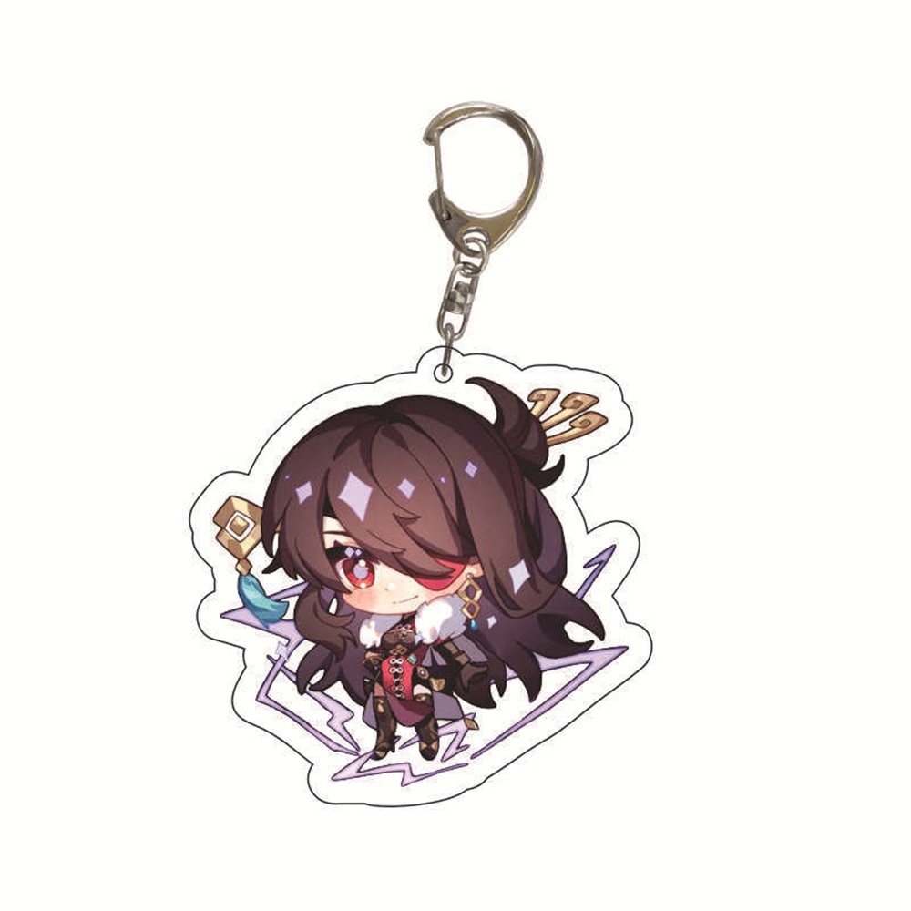 Cute Genshin Impact Game Character Acrylic Keychain SAYU Yoimiya Kazuha ...