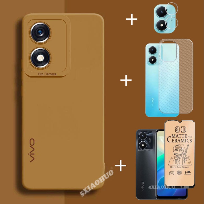 4in1 Silicone Soft Case Vivo Y02S Y16 Y35 Y02 Y22S Casing Shockproof ...