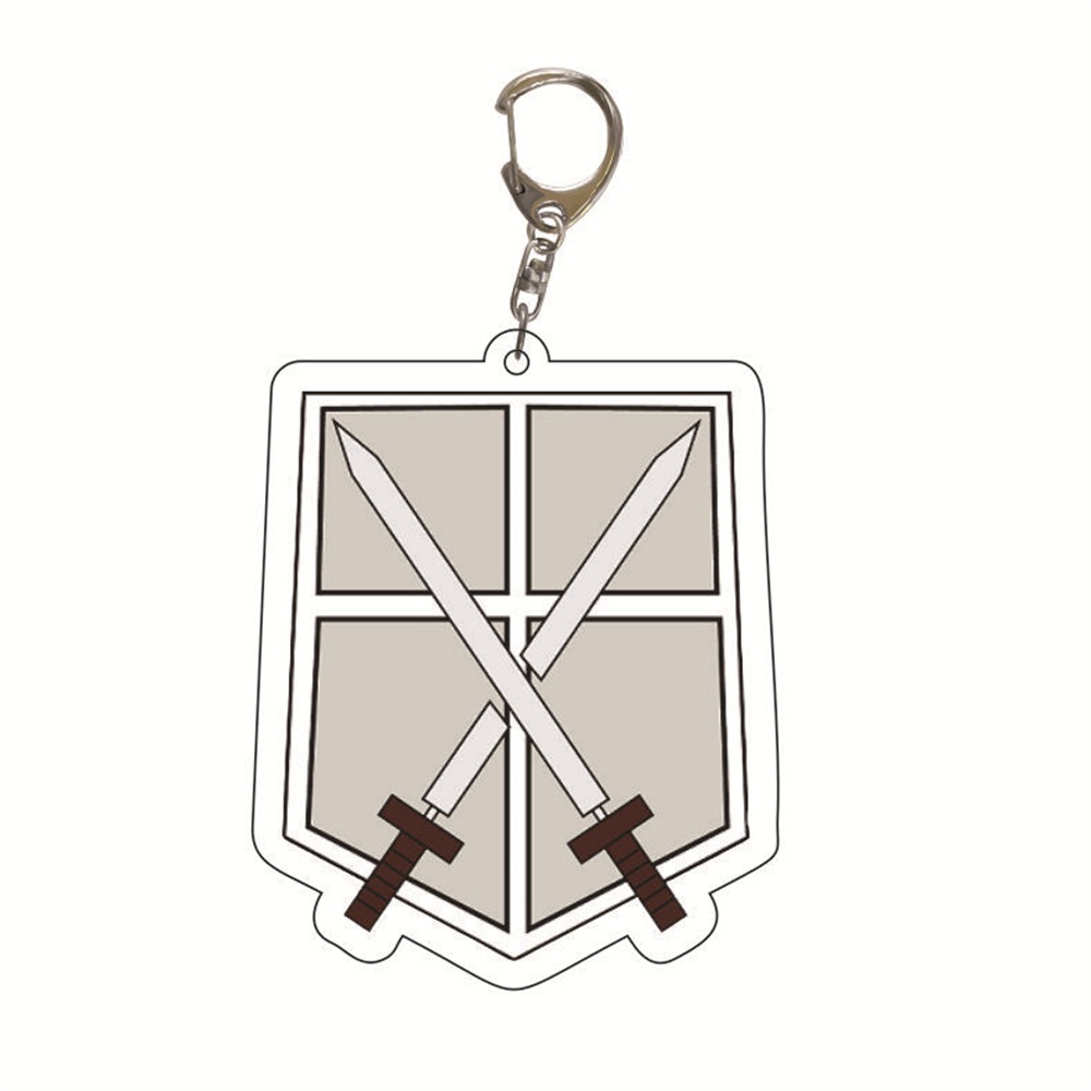 Anime Attack on Titan Levi Ackerman Eren Jaeger Key Chain Pendant ...