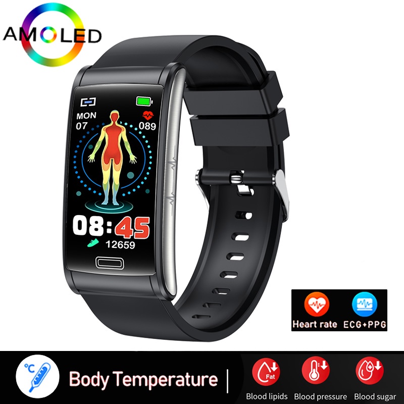 E600 Smart Watch ECG Blood Blood Glucose Heart Rate Health Monitor ...