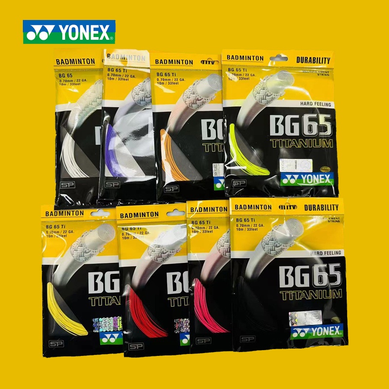 Yonex Badminton Racket String Bg65 BG-65ti（0.70 mm） High Quality String ...