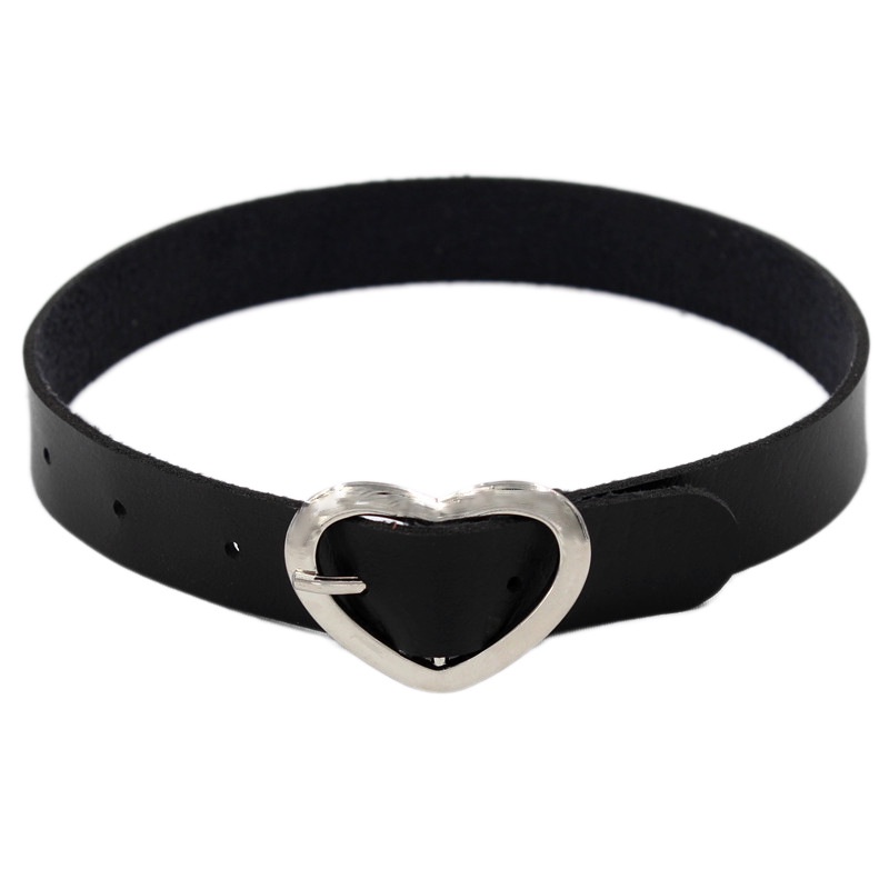 New Pattern Women Sexy Gothic Lock Harajuku Chocker Necklace Heart Key
