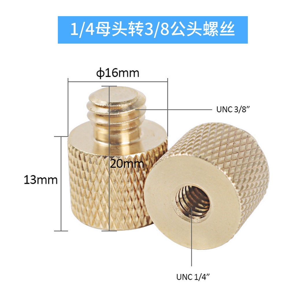 XT-XINTE 1/4 3/8 Male to Female Thread Screw Mount Adapter Tripod Plate ...