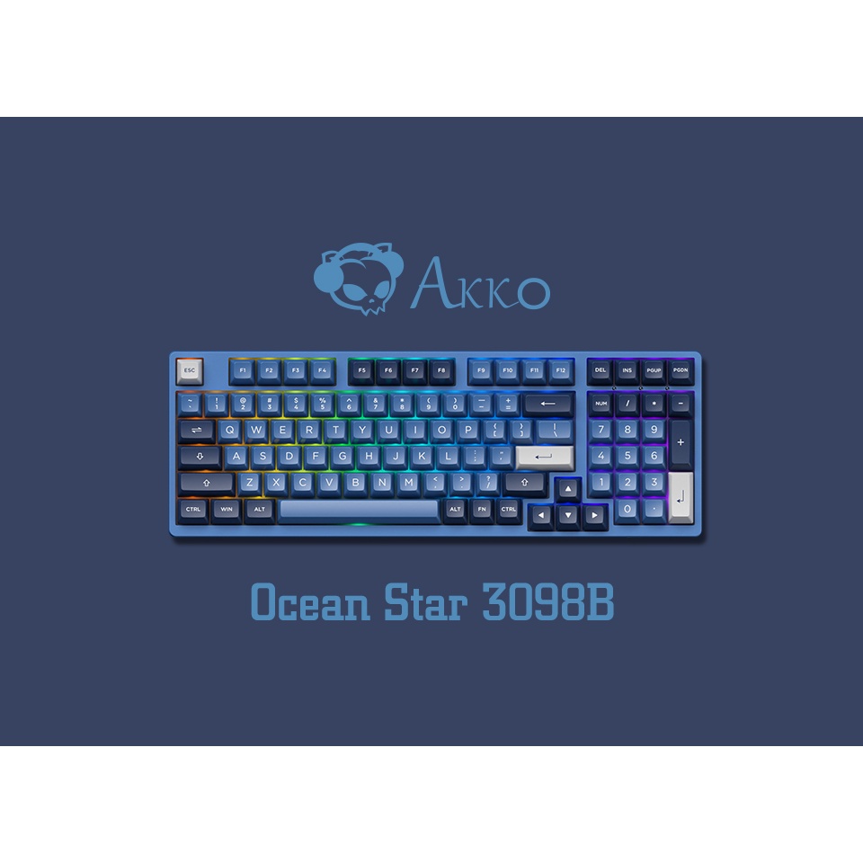 AKKO 3098b Ocean Star Keyboard (Crystal Switch) | Shopee Philippines