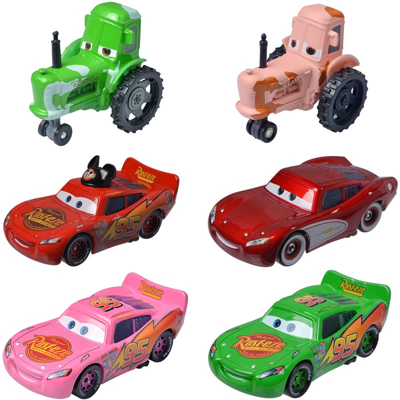 Pixar Cars 3 Pink Lightning McQueen Green Tractor Mater Model Toys ...