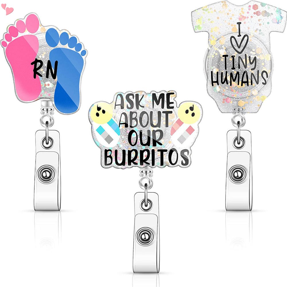Fashion Cute Cartoon Retractable Nurse Work Badge Reel Clip Doctor ID ...