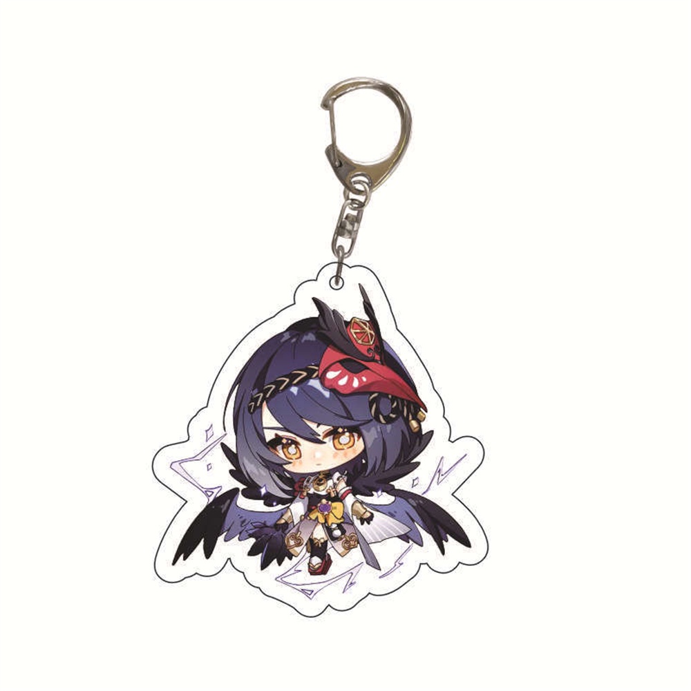 Cute Genshin Impact Game Character Acrylic Keychain SAYU Yoimiya Kazuha ...