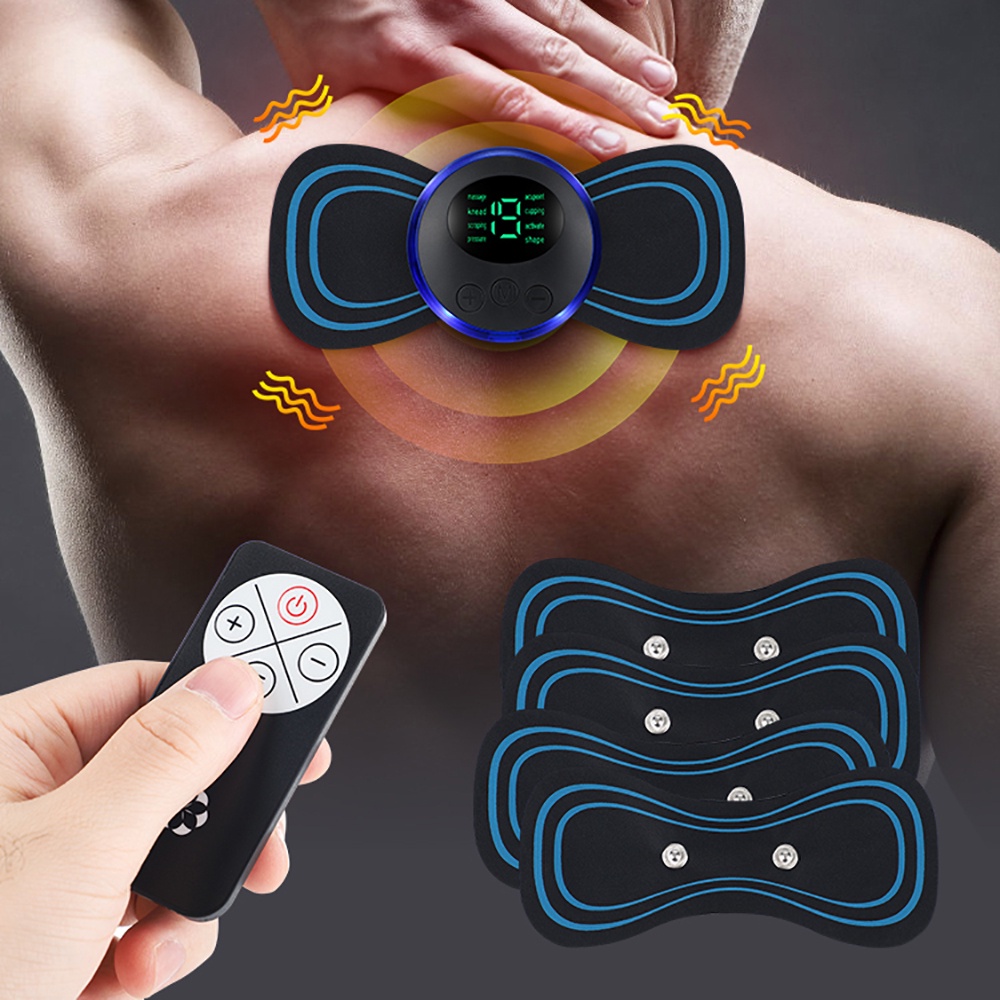 JBMBHC Electric EMS Neck Massager Cervical Massage Patch Shoulder Leg ...