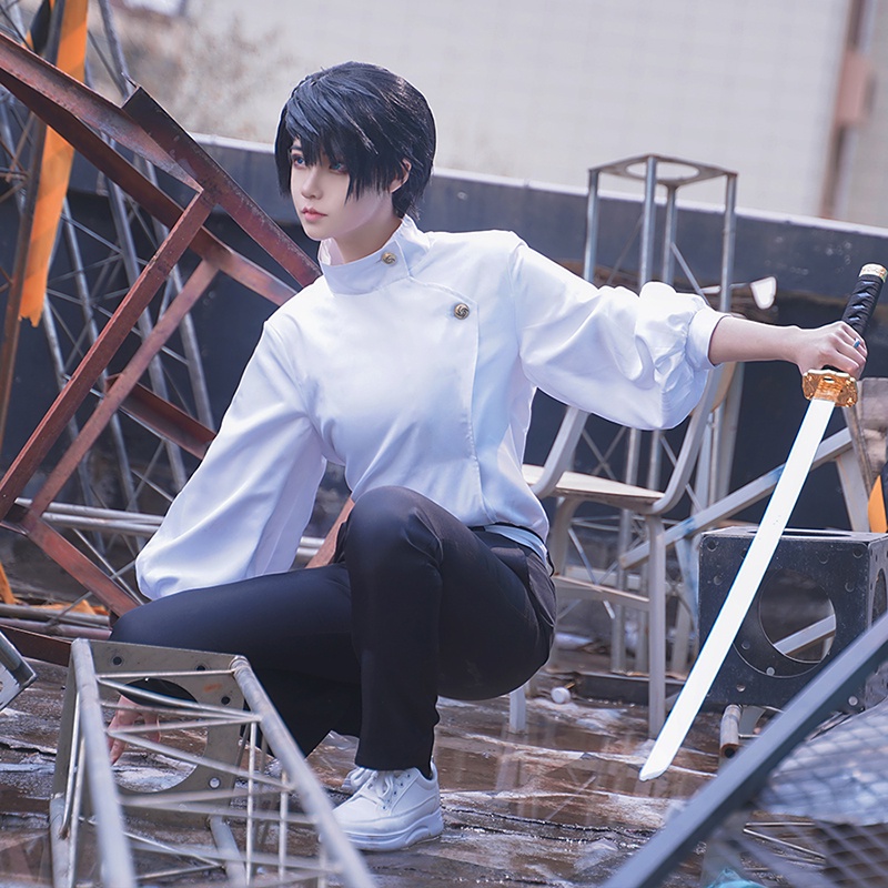 Jujutsu Kaisen Cosplay Costume Anime Yuta Okkotsu White Cartoon Uniform ...