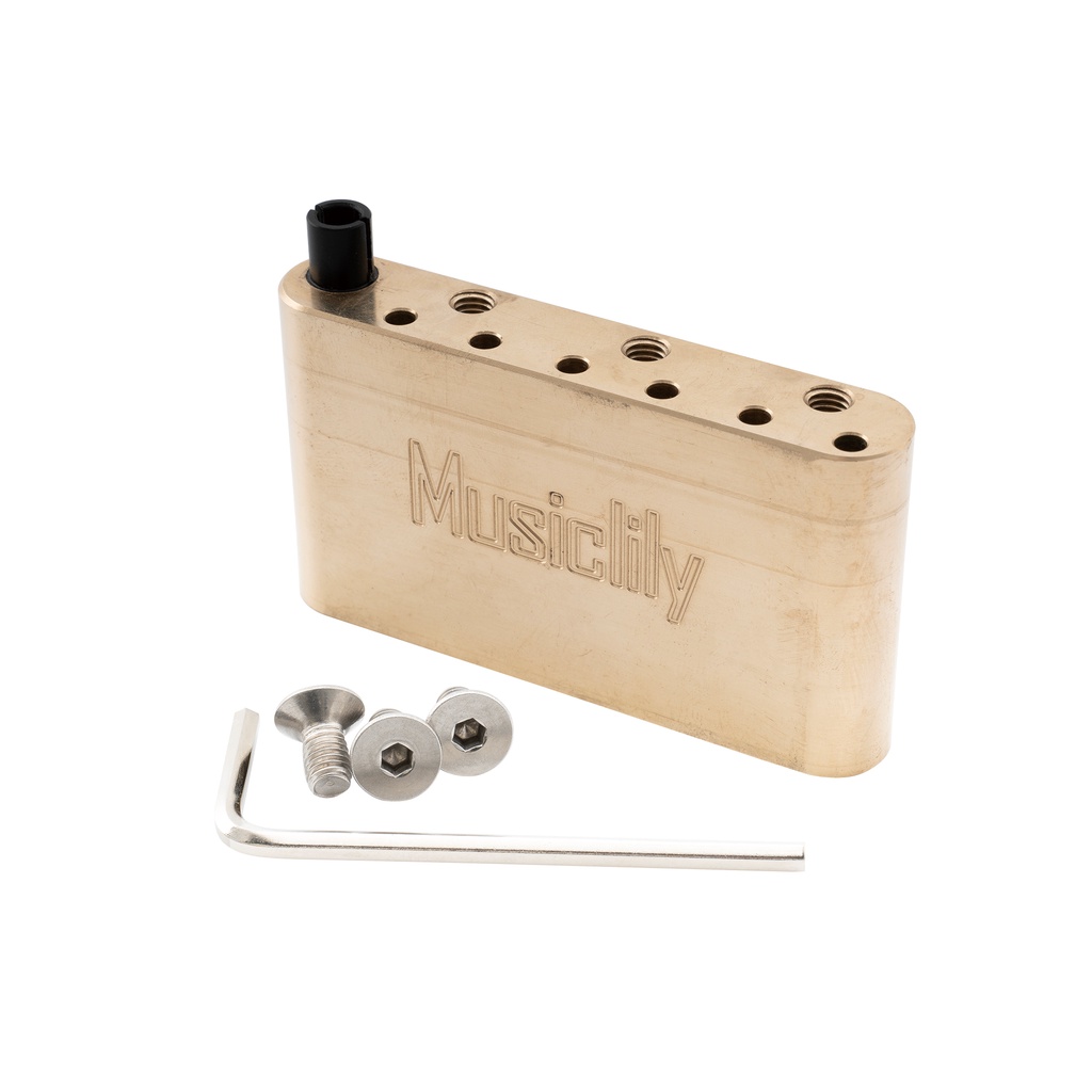 Musiclily Ultra 52.5mm(2-1/16 inch) String Spacing Full Solid Brass ...