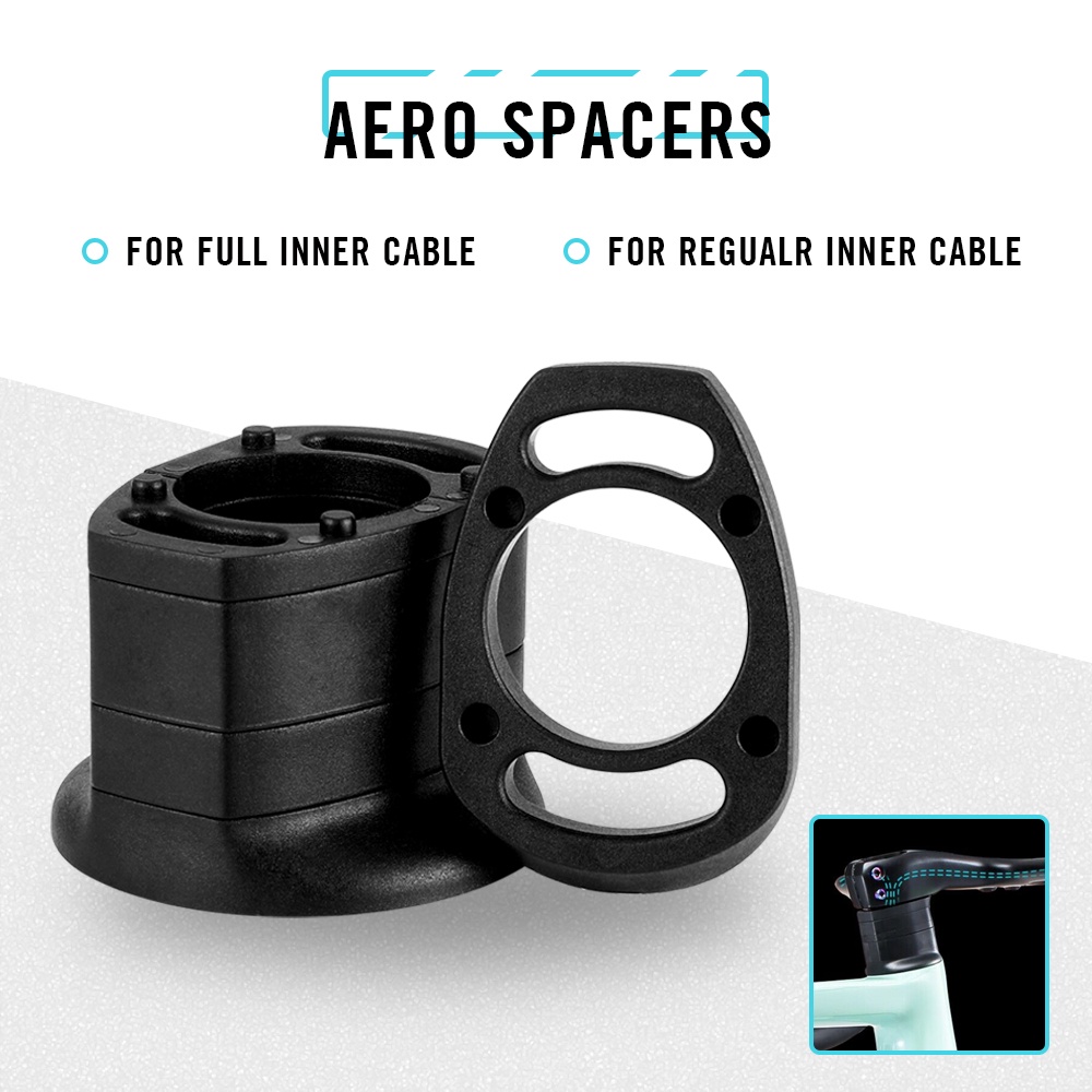 Aerodynamic Bicycle Handlebar Spacer Road MTB bike intergrated Aero ...