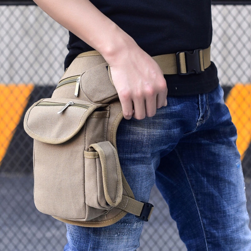 LUC Multifunctional Leg Bag Stylish Men's Waist Bag Adjustable ...