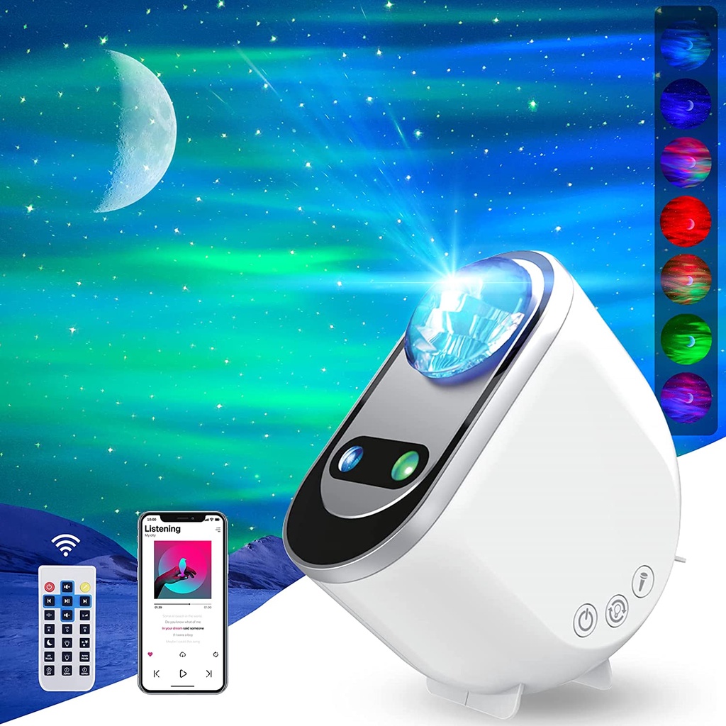 LED Starry Sky Projector Lamp Aurora Galaxy Lamp Kids Sleep Night Light Bedroom Romantic Decor ...