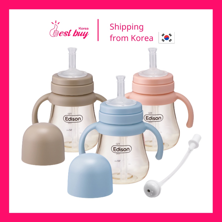 Ppsu Edison Korean water drinking bottle 240ml, 340ml | Shopee Philippines
