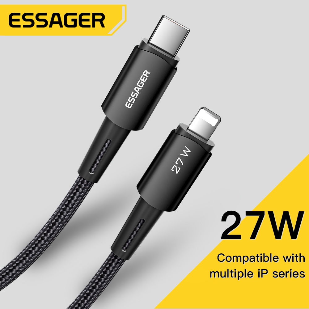 Essager 27w PD USB C to L cable fast charging ip Type c cable for ios 7 ...