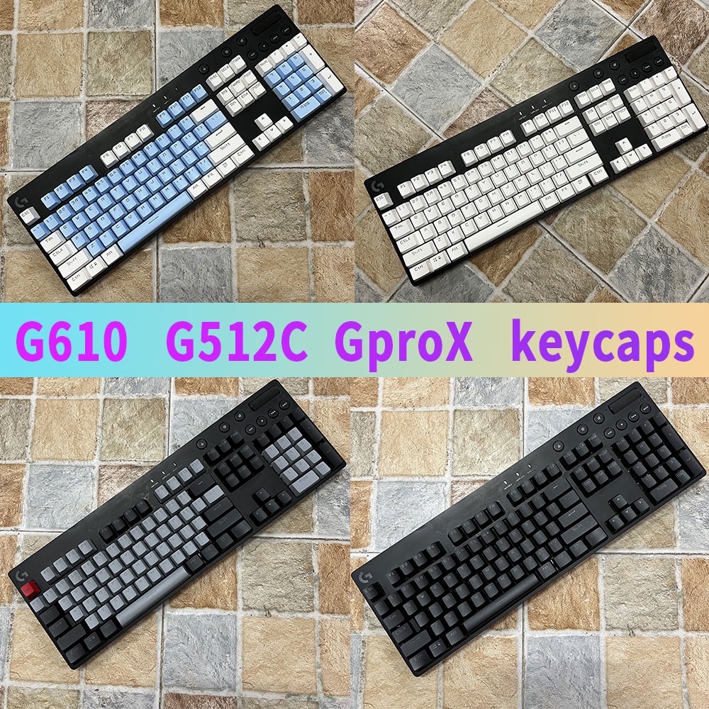 For Logitech G610 keycaps G512C GPRO X keycap PBT fonts backlighting ...