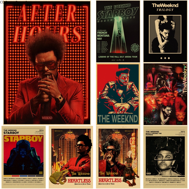 Rapper The Weeknd Retro Poster Kraft Paper After Hours Prints DIY ...