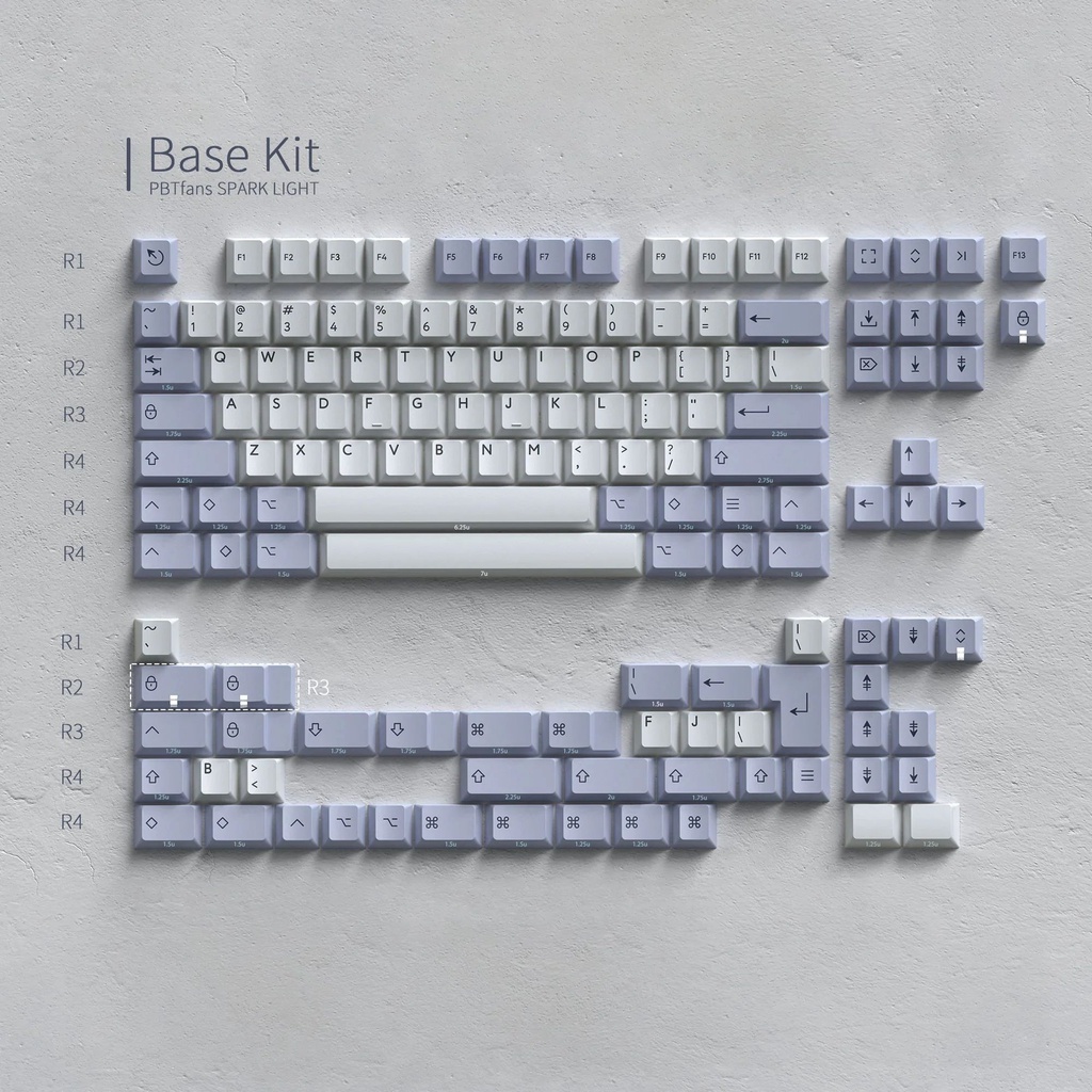 KBDfans Pbt Fans Spark Light Keycaps | Shopee Philippines