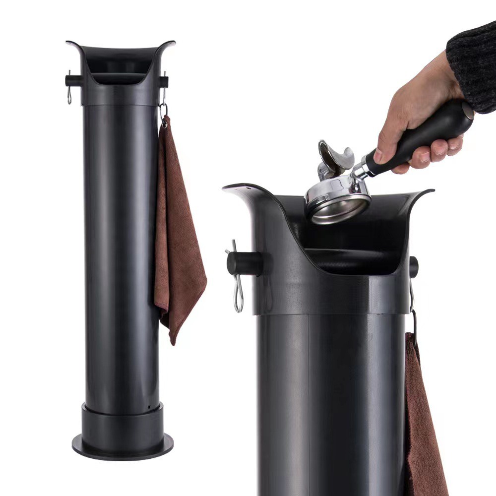 Long Knock Bucket Floor-To-Ceiling Coffee Waste Extra Large White/Black ...
