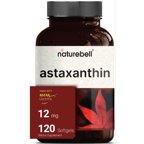 NatureBell Astaxanthin 120 Softgels Made with Astax Max Strength from ...