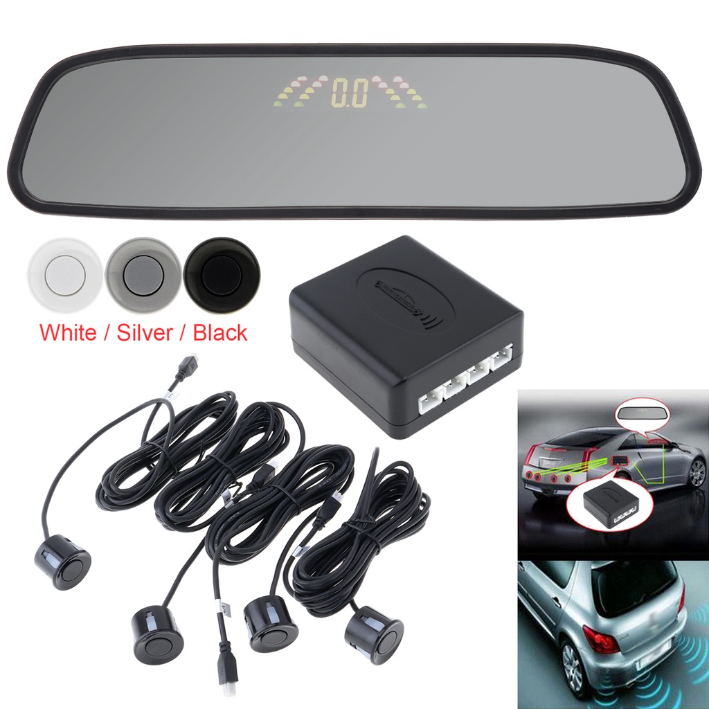 Car Premium Parking Sensor System with Ultrasonic Sensor and LED ...