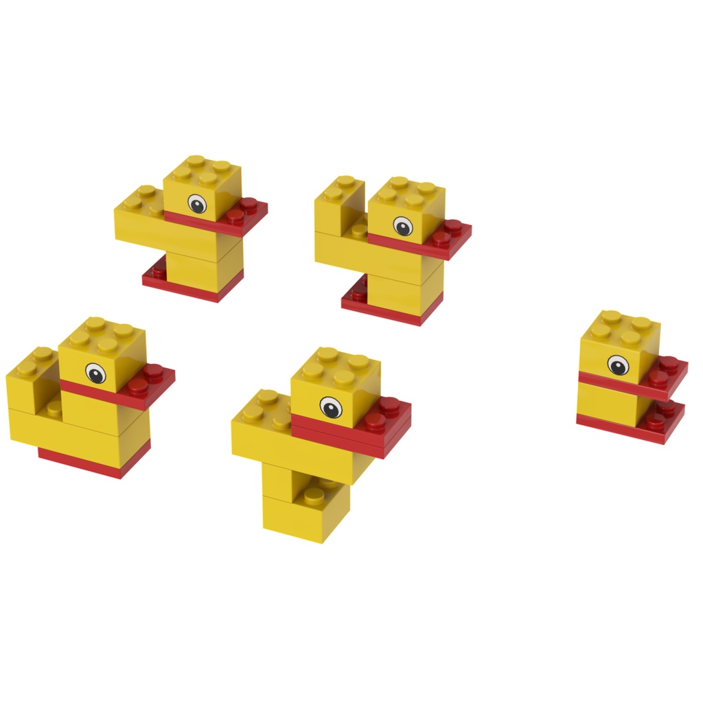Duck Building Blocks MOC Kids Toys Collection Souvenir Classic Brick ...