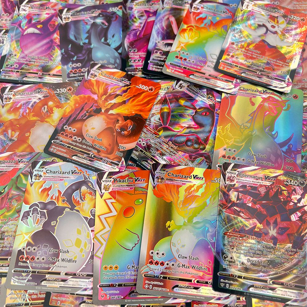 Vmax Pokémon Card Charizard Pokémon Card Pikachu Giant Self-Printing ...