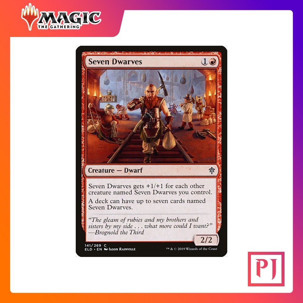 [MTG] Seven Dwarfs [ELD] [RED] [COMMON] [NORMAL] [ENG] (Magic Card ...