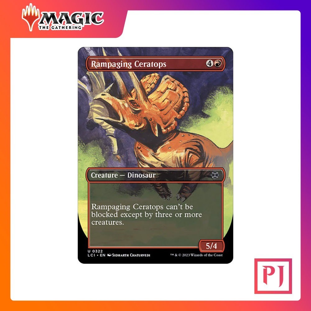 [MTG] Rampaging Ceratops (Borderless) [LCI] [RED] [UNCOM] [NORMAL] [ENG ...