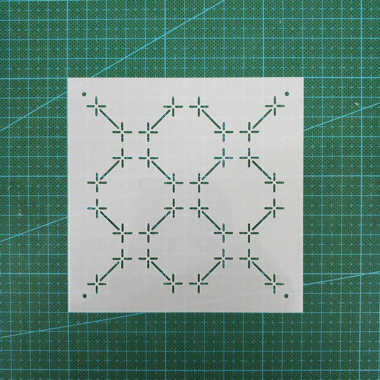 Yixi Geometric Figure Drawing Ruler Sashiko Embroidery Template Drawing ...