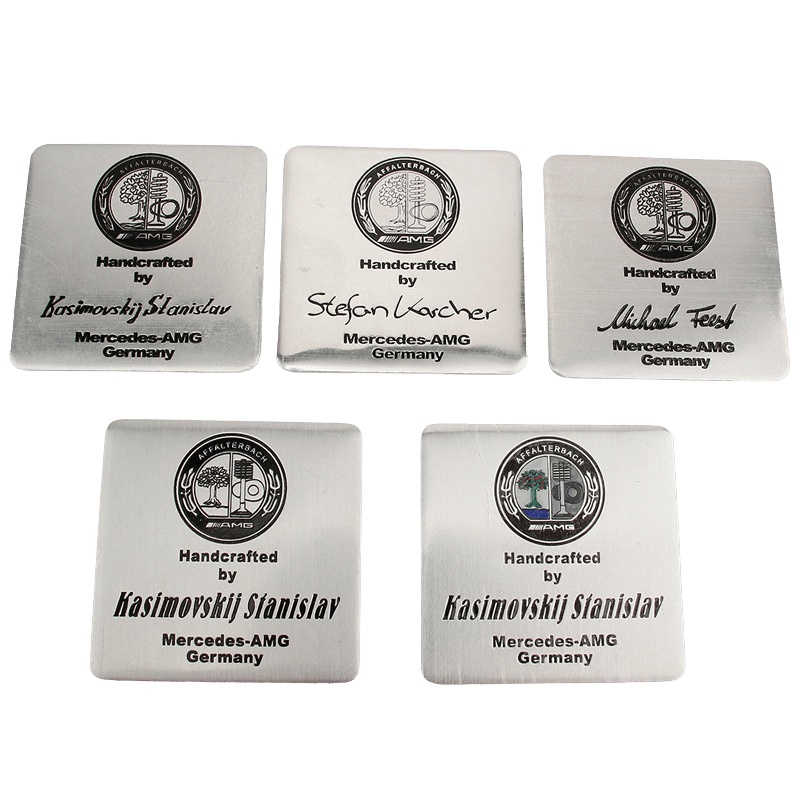 Ready Stock Mercedes-Benz Engine AMG Designer Signature Nameplate Label ...