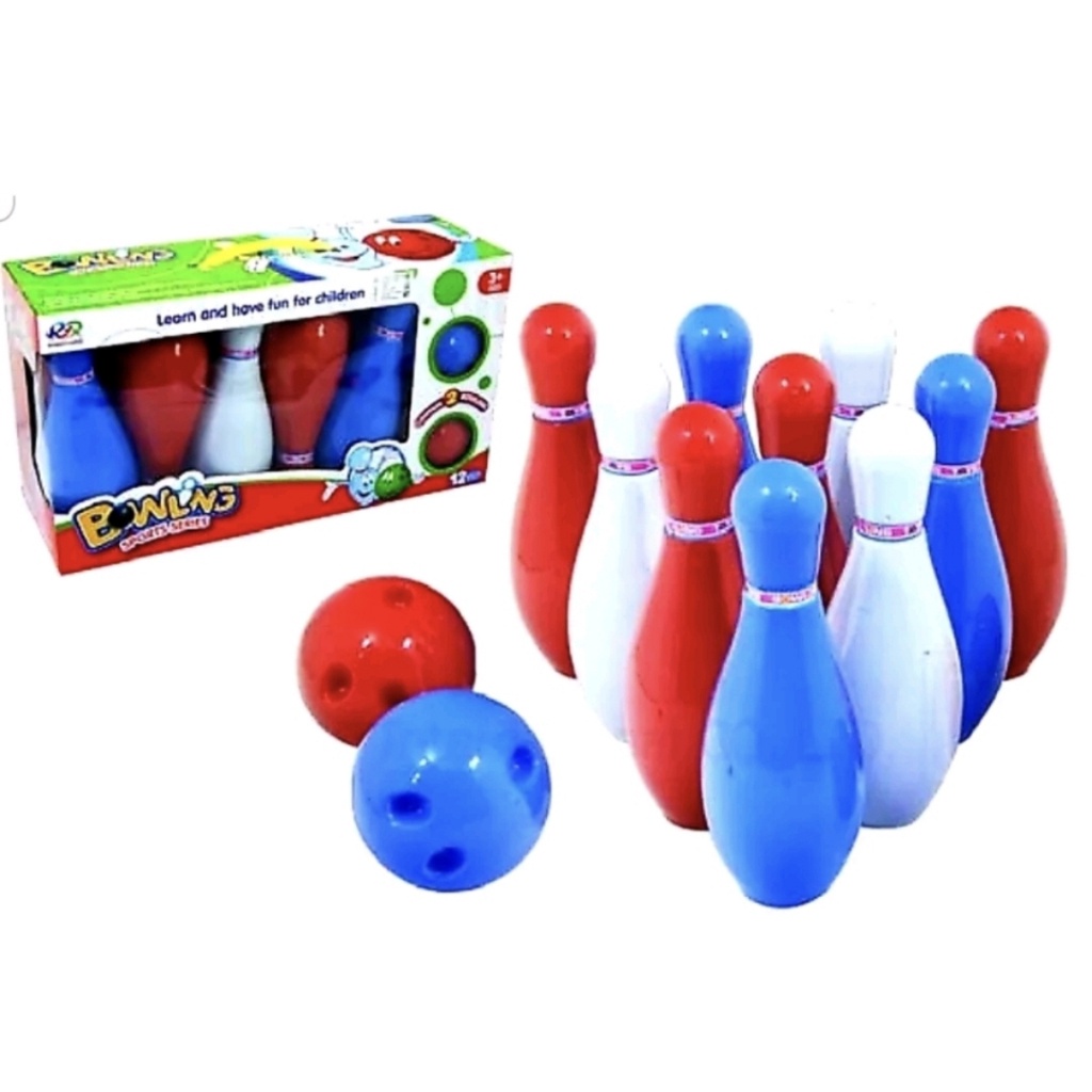 Hot Toys Assorted Color Bowling Pin Set | Shopee Philippines