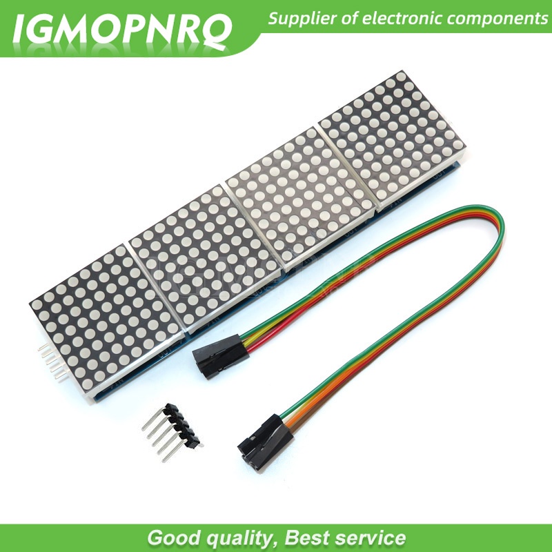 1Set MAX7219 Dot Matrix Module Microcontroller 4 In One Display with 5P ...