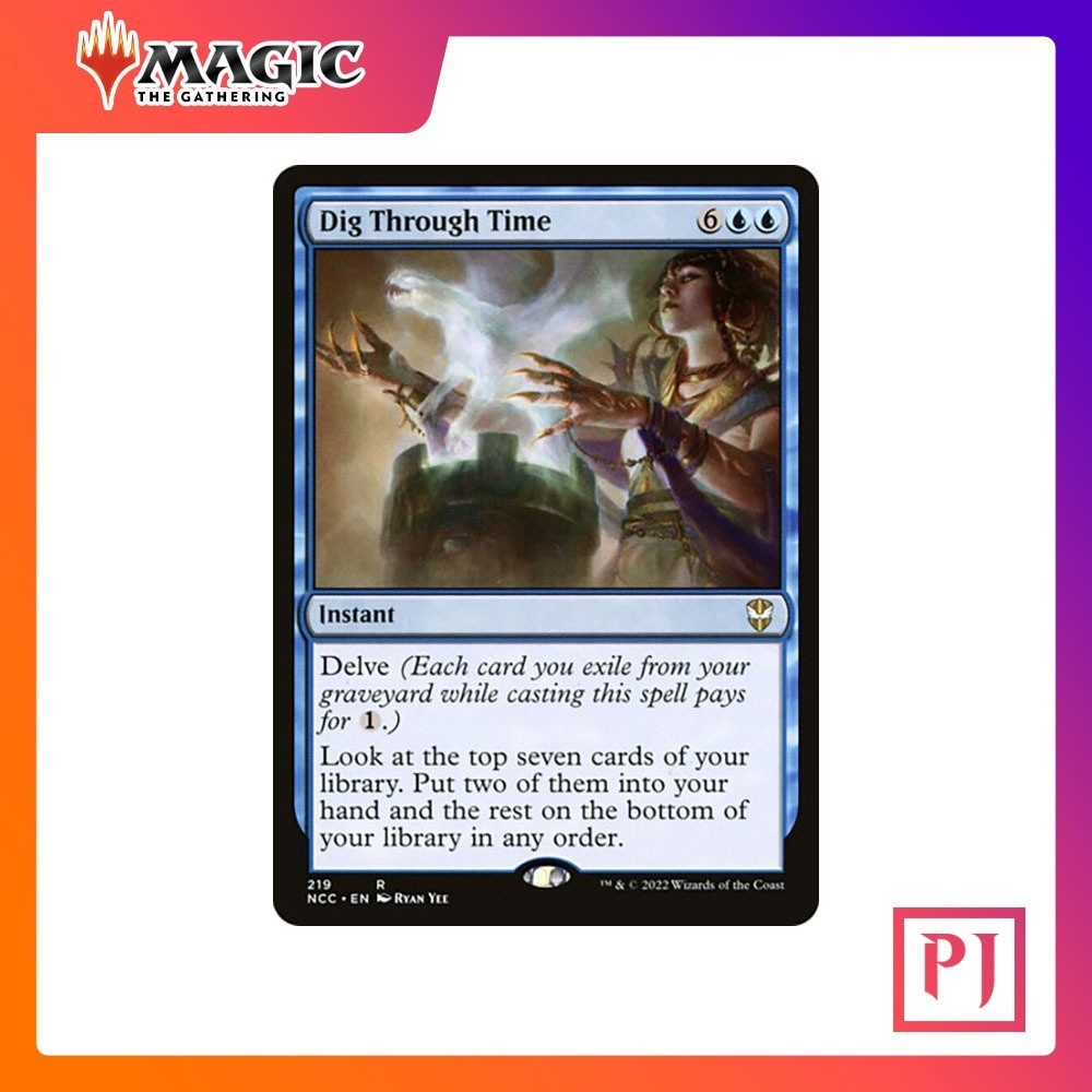 [MTG] Dig Through Time [NCC] [BLUE] [RARE] [NORMAL] [ENG] (Magic Card/Magic the Gathering ...