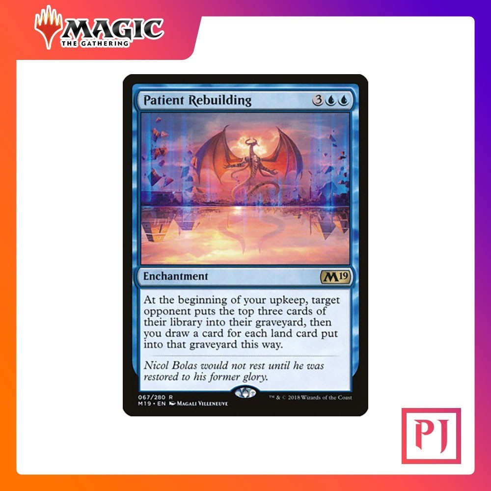 [MTG] Patient Rebuilding [M19] [BLUE] [RARE] [NORMAL] [ENG] (Magic Card ...