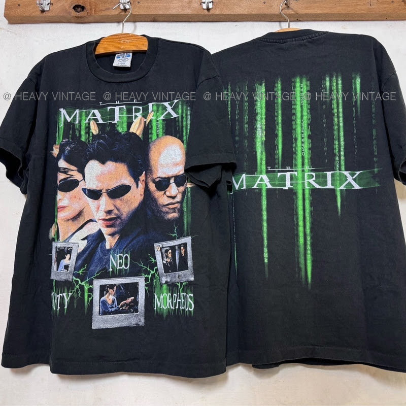 THE MATRIX legendary movie Bio Washed tag Bootleg Authentic vintage ...