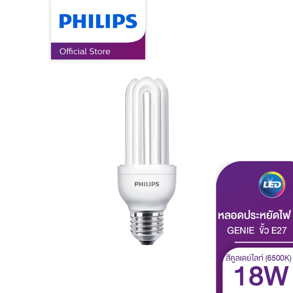 PHILIPS Lighting GENIE Bulb 18w E27 Color COOL DAYLIGHT (6500K ...