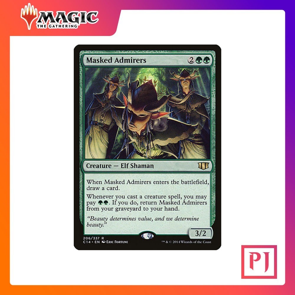 [MTG] Masked Admirers [C14] [GREEN] [RARE] [NORMAL] [ENG] (Magic Card ...