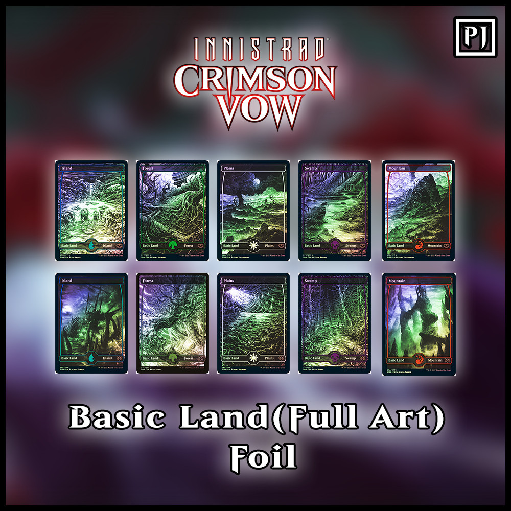 [MTG] Innistrad : Crimson VOW (268-277) Basic LAND (Full Art) [LAND ...