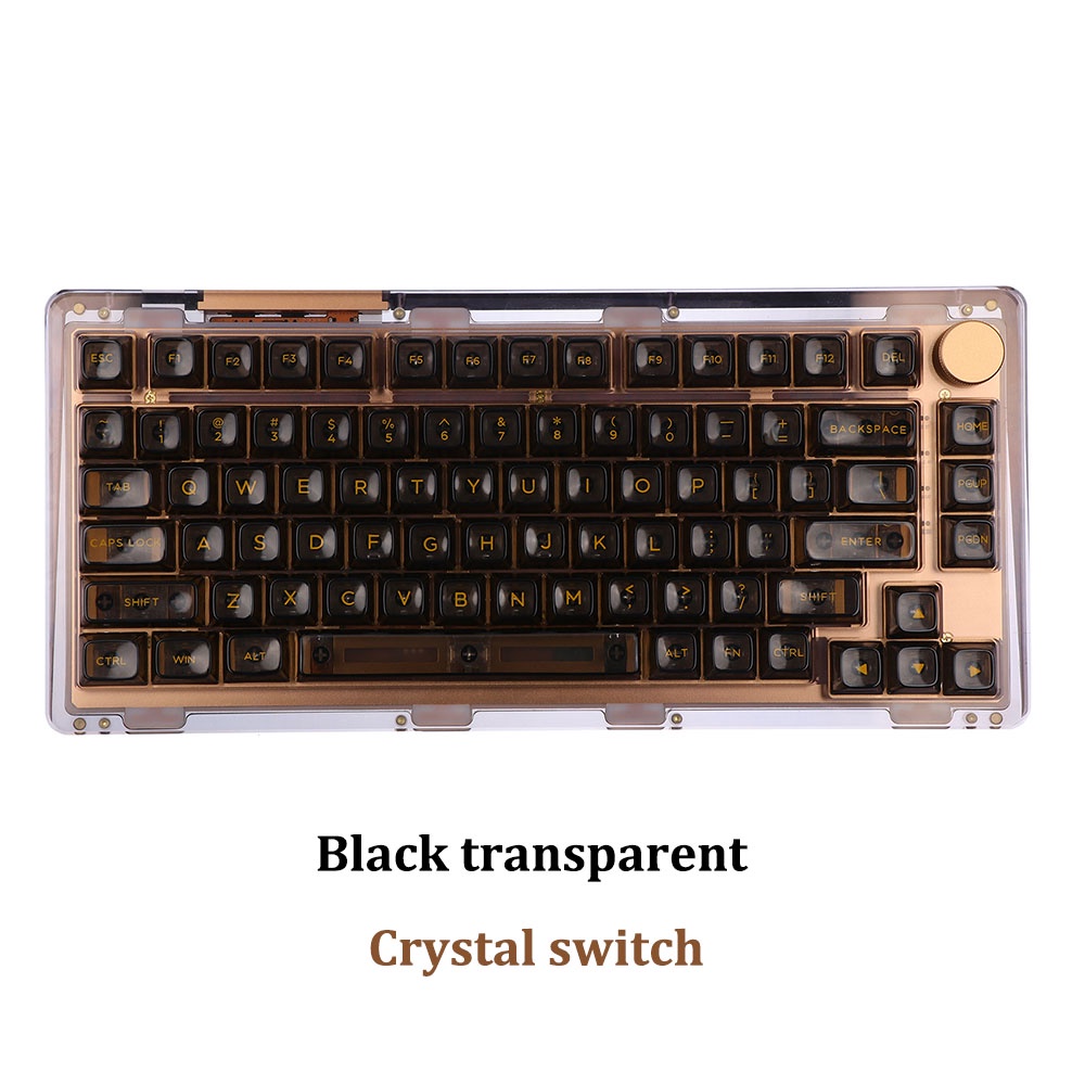 KiiBOOM PHANTOM 81 V2 transparent mechanical keyboard three mode ...