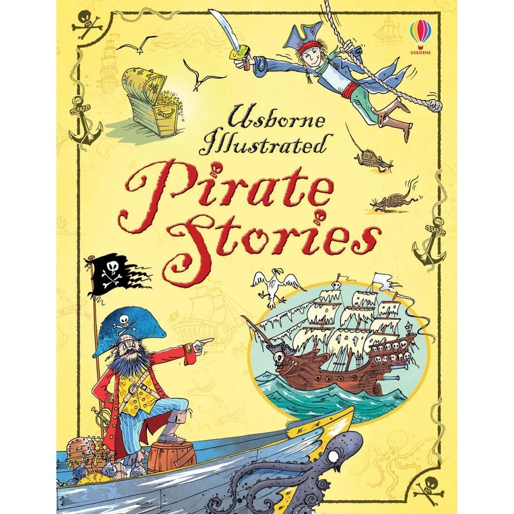 DKTODAY USBORNE ILLUSTRATED PIRATE STORIES Book (AGE 5+) | Shopee ...
